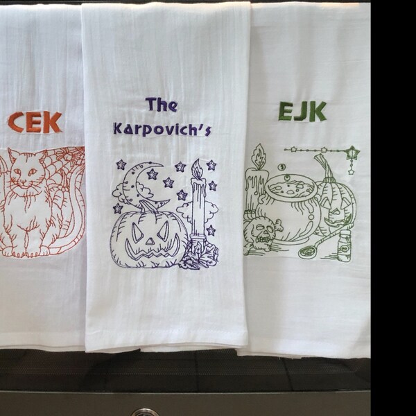 Halloween Redwork ( 7 Machine Embroidery Designs by ATW) 4X4 Hoop - Etsy