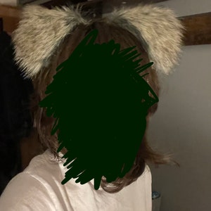 Realistic Dark Grey Wolf Ears - Etsy