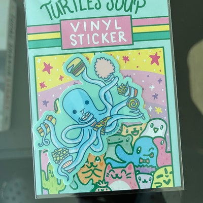Octopus Sticker, Aquatic Decal, Ocean Animals, Funny Stickers, Fast ...