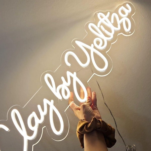 Custom Name Neon Sign, Name Neon Sign, Kids Bedroom Neon Sign Light ...