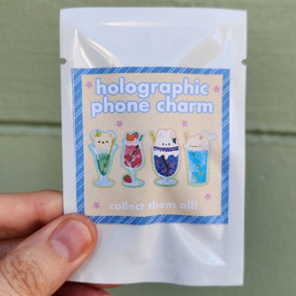 Cute Drinks Rainbow Acrylic Mystery Phone Charm - Etsy