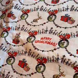 Snoopy Christmas Fabric, Peanuts Christmas Gathering Licensed Novelty ...