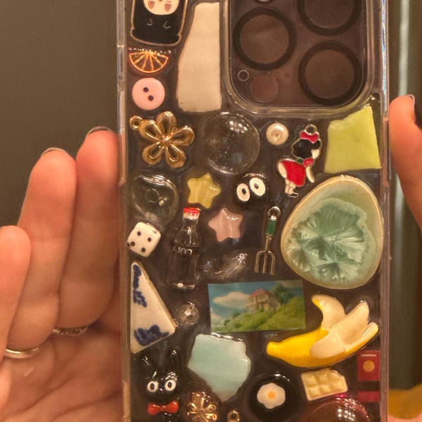 CORALINE THEMED Custom Resin Charm Phone Case EXAMPLE - Etsy