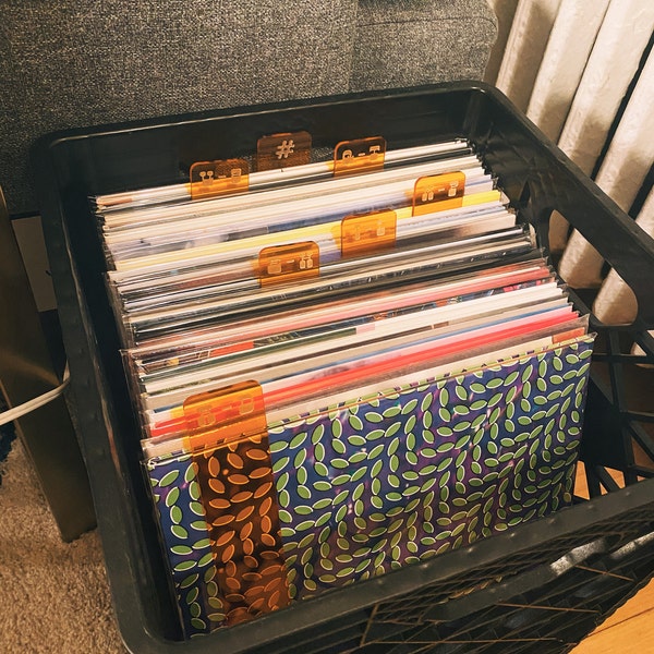Full Set of Vinyl Record Dividers | A-Z Alphabetical Groovy Album ...