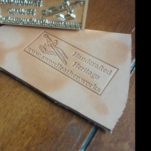 Custom Leather Stamps Handle Included Made in USA 3/8 Thick Brass - Etsy