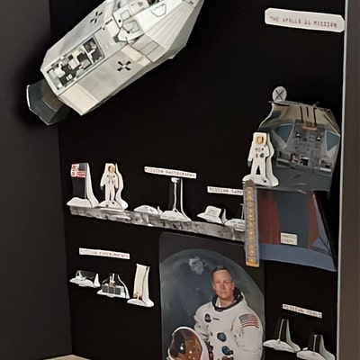 Apollo 11 Paper Toy Model & Educational Playset - Etsy