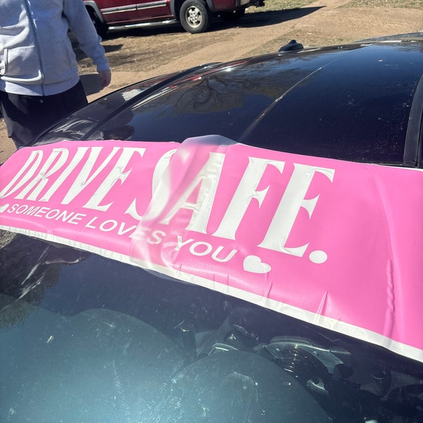 Custom Windshield Banner Your Text Cut Out / or on Separate Decal ...