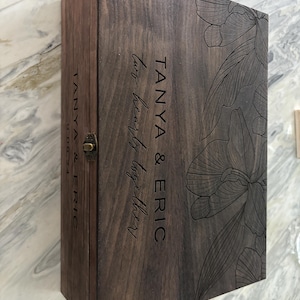 Personalization Custom Memory Keepsake Wooden Love Box Wedding ...