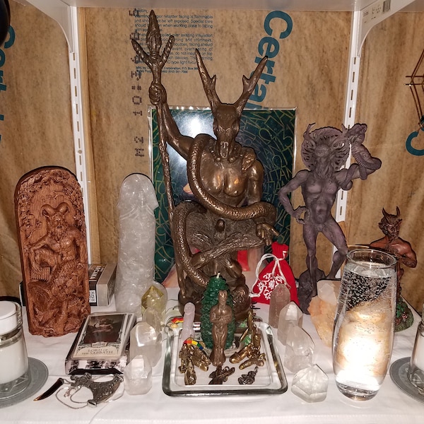 Pan God, Greek Statue, Ancient, Mythology, Wiccan, Wicca, Altar, Witch ...