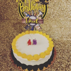 Carpenter Cake Topper, Tools and Hardware, Lumberman, Theme Cake Topper ...