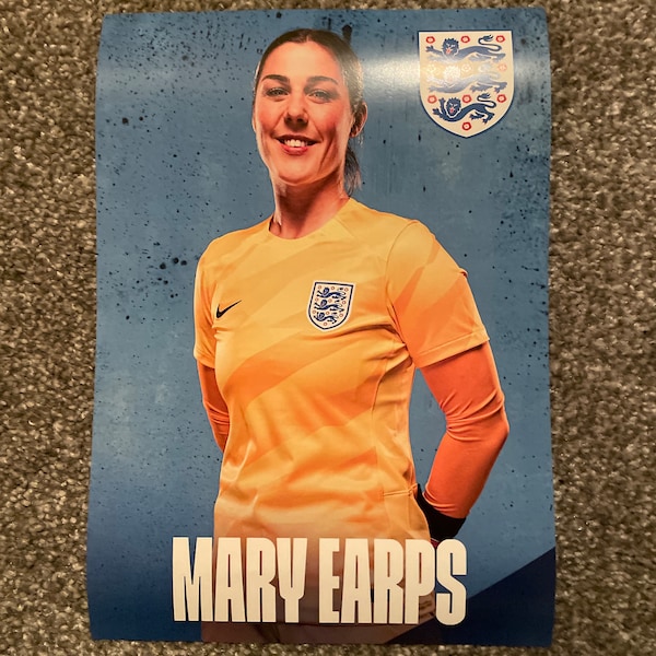 England Lionesses Player Montage Poster Officially Licensed Product A4 ...
