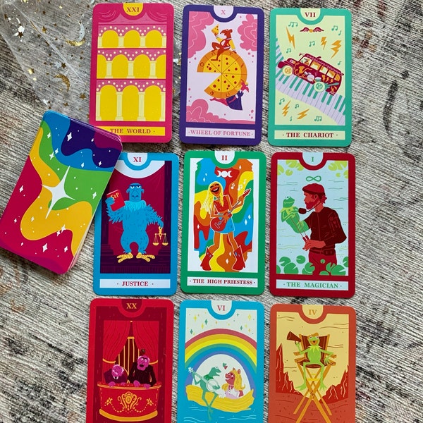 Rainbow Connection Tarot - Major Arcana Only - Muppets Inspired Tarot ...