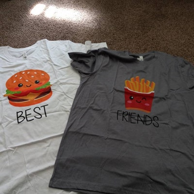 Best Friends Shirts, BFF Shirts, Bestie Shirts, Burger and Fries Shirt ...