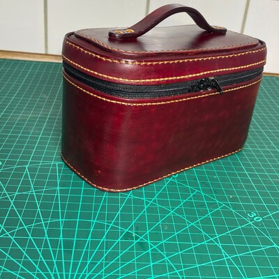 Leather Box Pattern Toiletry Bag Pattern Leather DIY Pdf Download ...