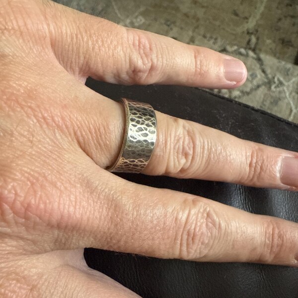 Carpe Diem Hand Forged Silver Ring - Etsy