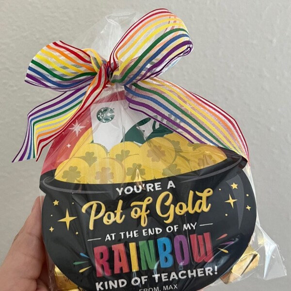 Pot of Gold Treat Bag, St. Patrick's Day Treat Bag, St. Patrick's Day ...
