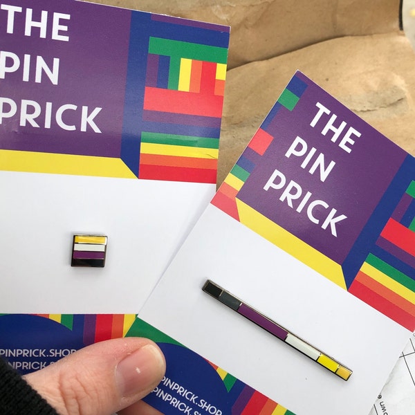 Non-binary Rod Pin — Subtle Pride Accessory LGBT Agender Bigender ...