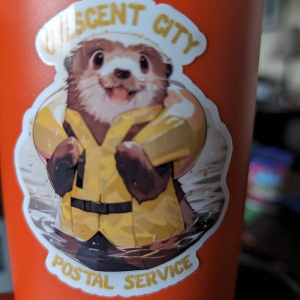 Crescent City Otter Sticker Lunathion Postal Service - Etsy
