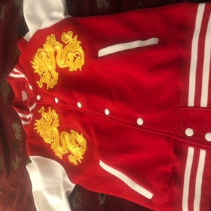 Red Dragon PatchA Set of Chinese Dragon Embroidered Patch | Etsy