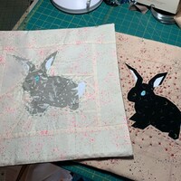 Bunny Quilt Block Pattern, PDF Instant Download, Nursery Decor, Modern ...