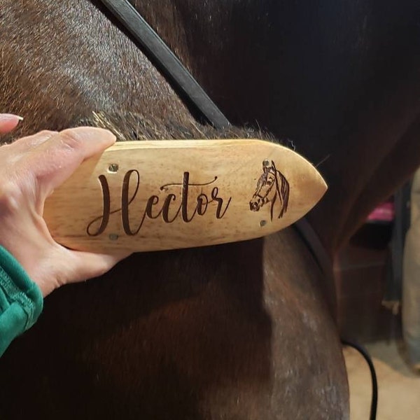 Custom Wood Horse Stall Sign | Script Overlay Style | Barn Stall Name ...