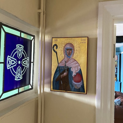 Icon of St. Brigid of Ireland, St. Brigid of Kildare Religious Icon ...