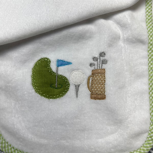 Golf Trio Applique Embroidery Design, Golf Embroidery Design, Golf ...