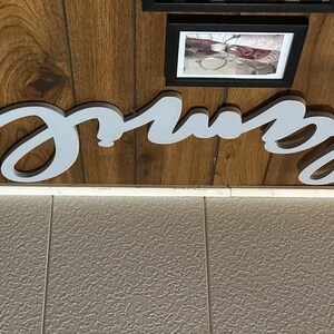 Letter Signs Cursive Wooden Names Script Name Sign - Etsy