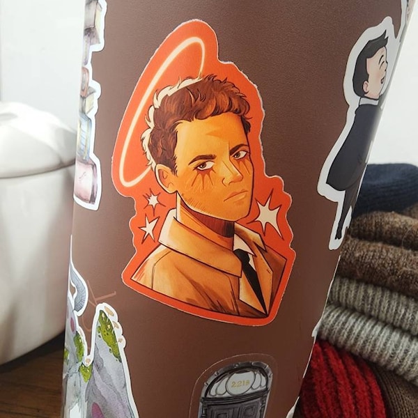 Castiel Original Matte Finish Vinyl Sticker, Durable Waterproof 3 ...