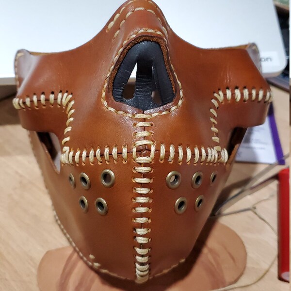 PDF Pattern Leather Skull Half Mask - Etsy