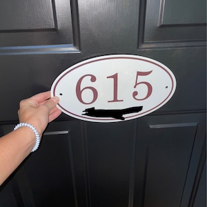 Victorian Address Sign Custom Shaped Metal Sign Heritage - Etsy