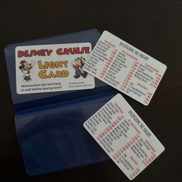 Disney Cruise Light Card & Deck Locator Set - Fish Extender Gift - Etsy