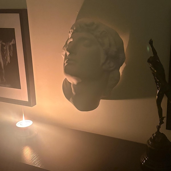 Plaster Cast of Michelangelo's David, Eye Sculpture. Male Sculpture ...