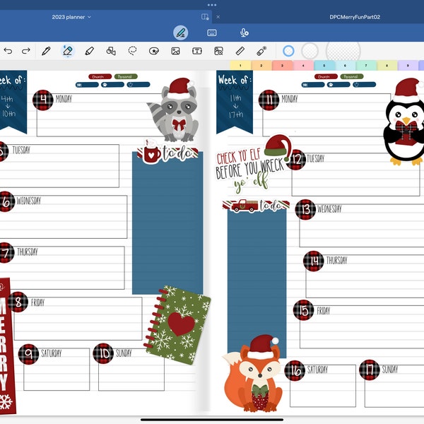 School Days Digital Planner Stickers | Goodnotes, iPad and Android ...