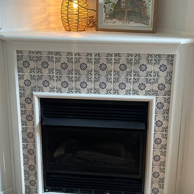 Lithe Soft Gray & White Tile Stickers Peel and Stick - Etsy