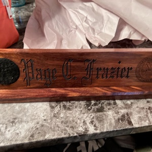 Rifle Plaque M4 With Personalized Plate Military Plaques Personalized ...