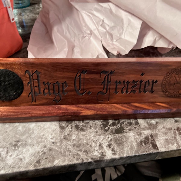 Rifle Plaque M4 With Personalized Plate Military Plaques Personalized ...