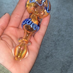 One Hitter Glass Pipe Unique With Diamond One Hitter Pipes | Etsy