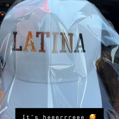 Embroidered Latina Ladies Baseball Cap Latina Hat Latina Gift choose ...