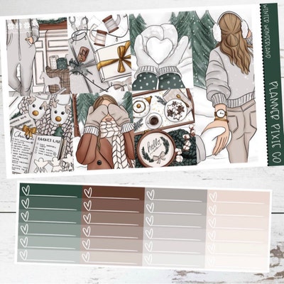 Christmas Clipart Kit Commercial Use White Christmas Clipart Rustic ...