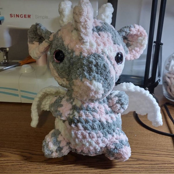 Kawaii Dragon | Mythical Creature | Beginner Crochet Amigurumi Pattern ...