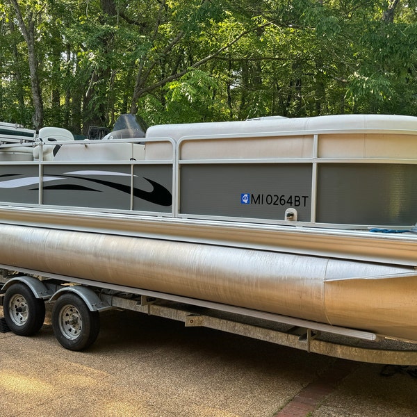 Pontoon Graphics Decals Boat Graphics Decals - Etsy