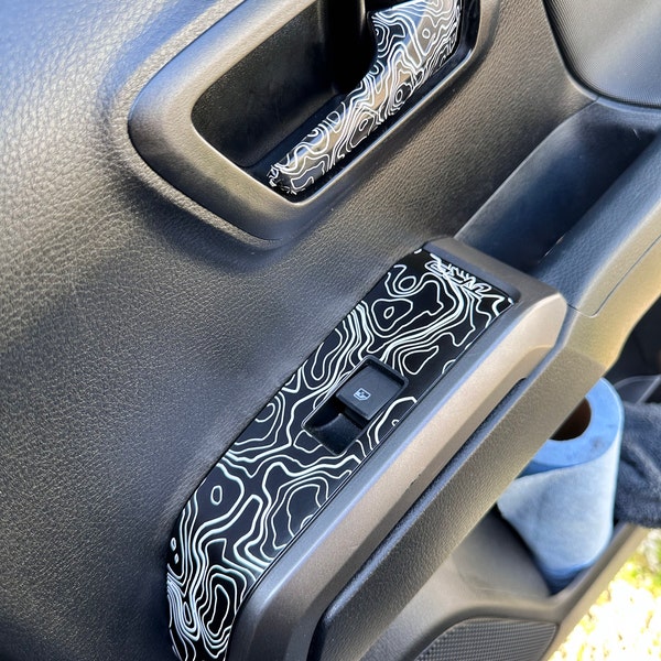 Toyota TACOMA 2016-2023 Inside Door Handles Vinyl Wraps (4 Pieces Kit ...