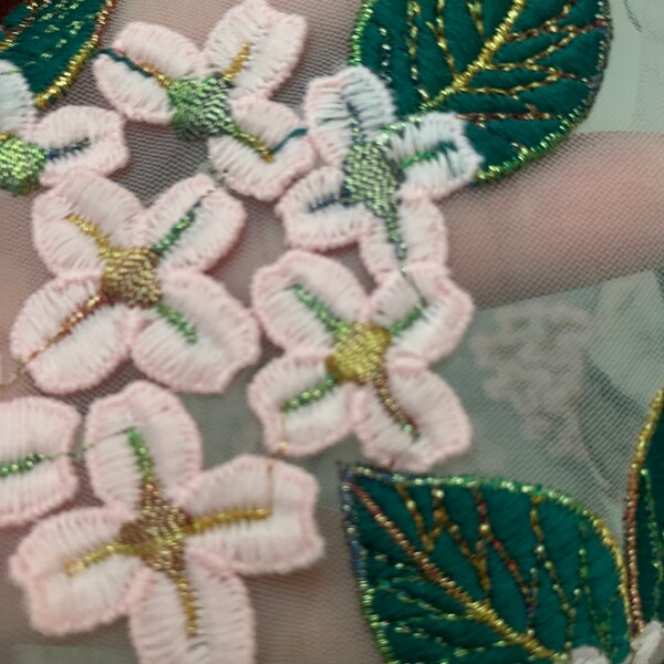 Haute Couture Floral Embroidery Designer Fabric Soft Embroidery Dress ...