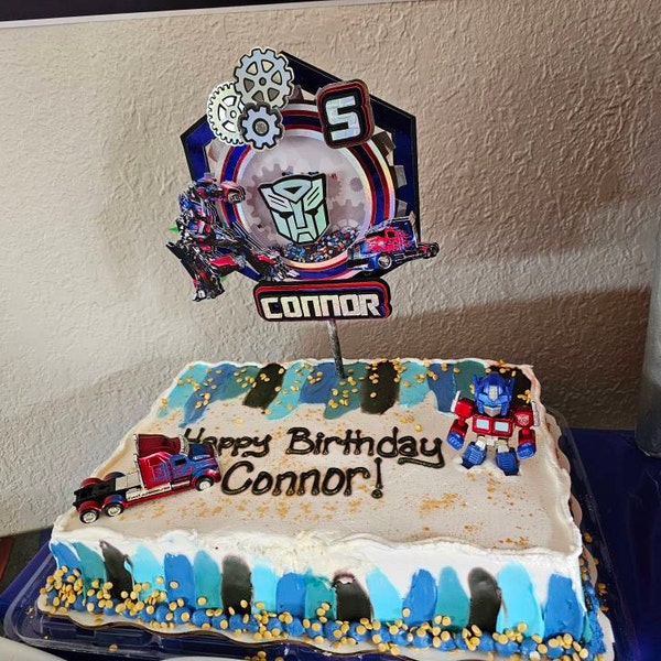 Party Supplies Cake Topper // Cake Topper //tranformers // Optimus ...