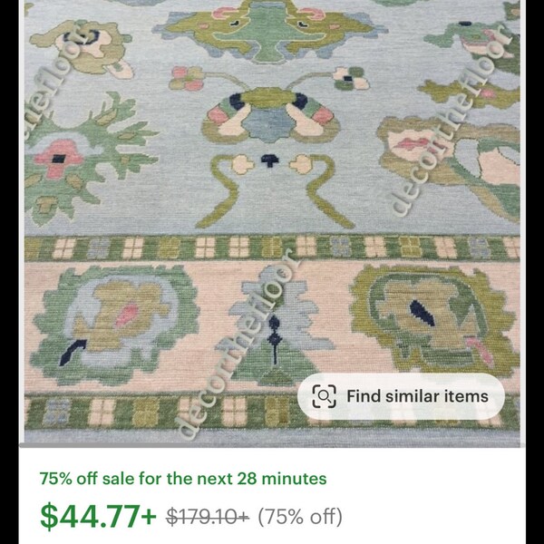 8x10 Green Oushak Rug Modern Oushak Rug Delivery Large Area - Etsy