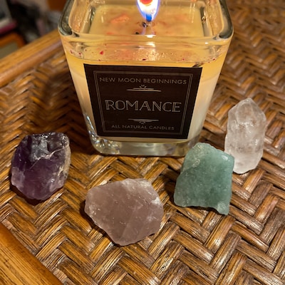 Attract Love Stone Set Heart Chakra Raw Crystal Love Set Manifest Love ...