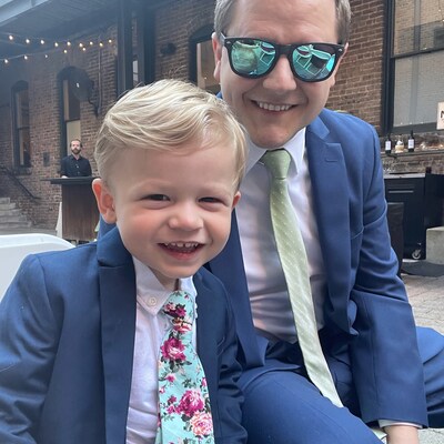 AZURE Kids and Toddlers Floral Clip on Tie 2.3 Mytieshop Wedding Ideas ...