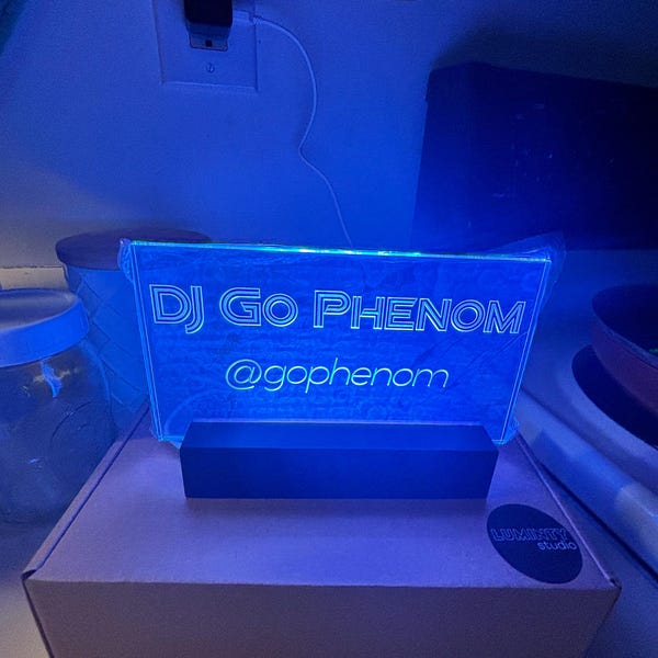 Dj Led Sign, Personalized Dj Gift, Dj Logo Design, Dj Lights, Music ...