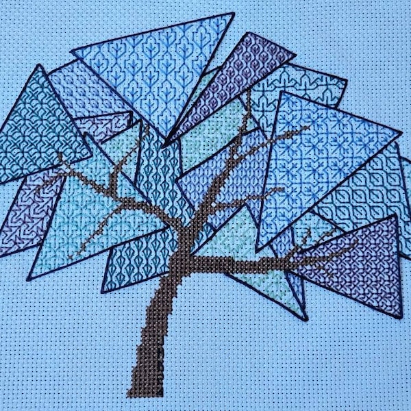 Modern Blackwork Embroidery Rose Pattern - Instant Download - Etsy